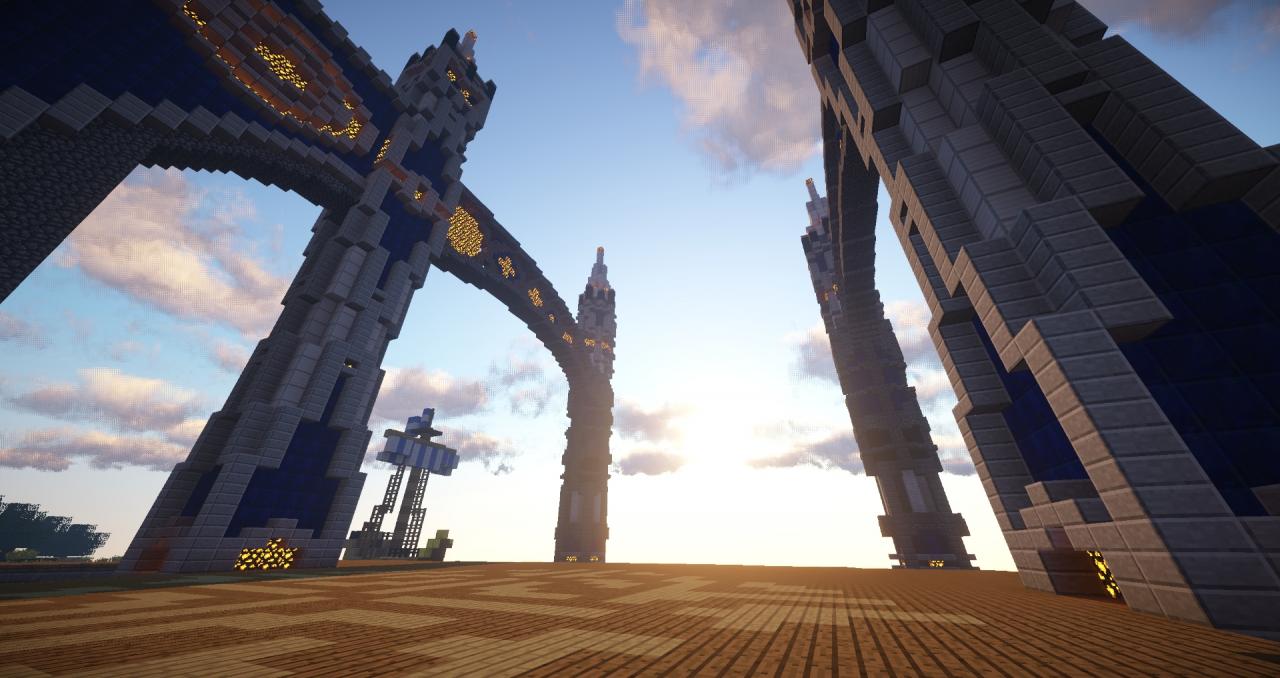 Big spawn building with portal room Minecraft Map