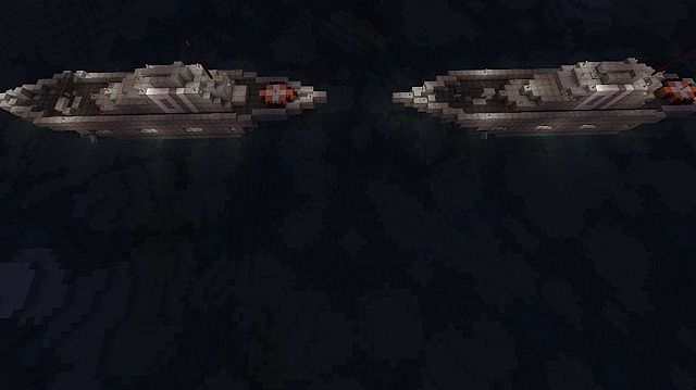 Two large military ships Minecraft Map