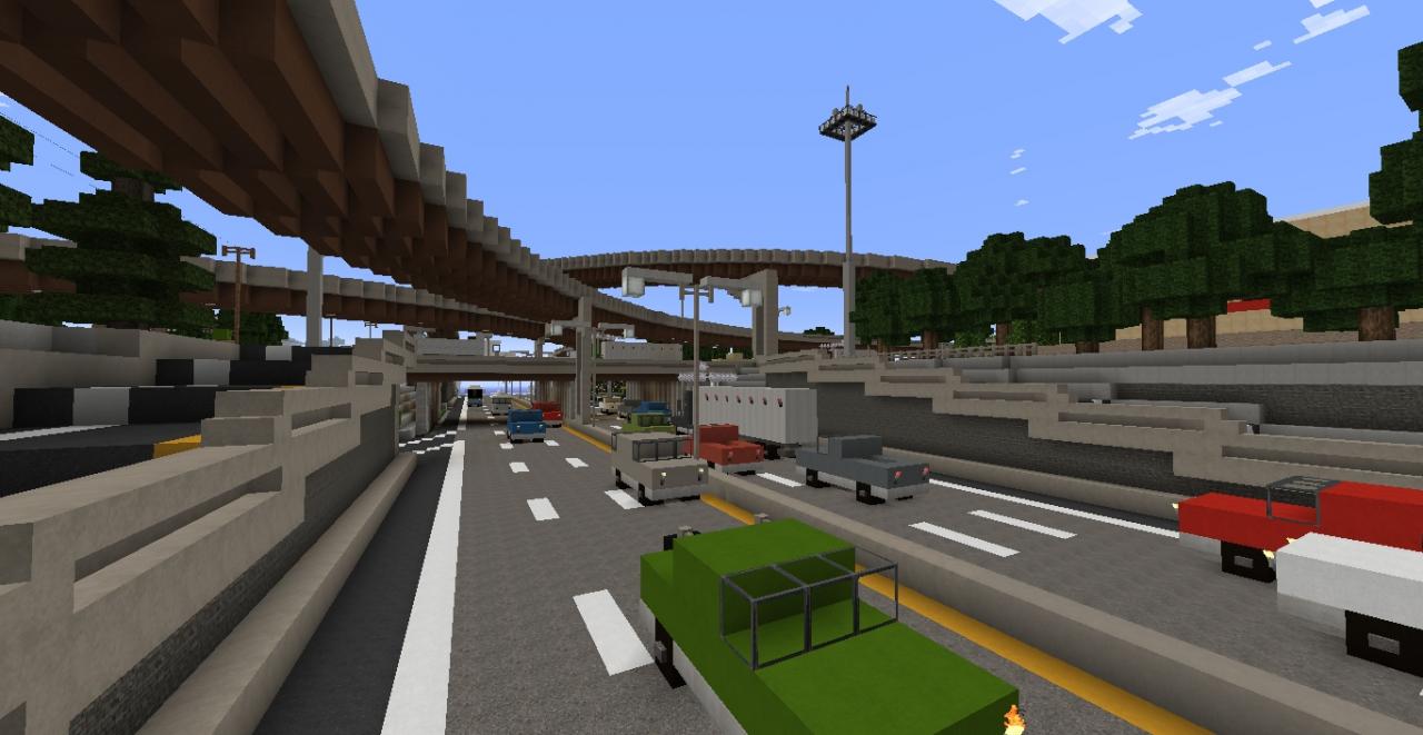 4 Level Stack Interchange | Lapiz Point Minecraft Map