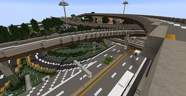 4 Level Stack Interchange | Lapiz Point Minecraft Map