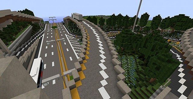 4 Level Stack Interchange | Lapiz Point Minecraft Map