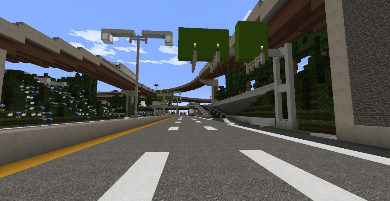4 Level Stack Interchange | Lapiz Point Minecraft Map