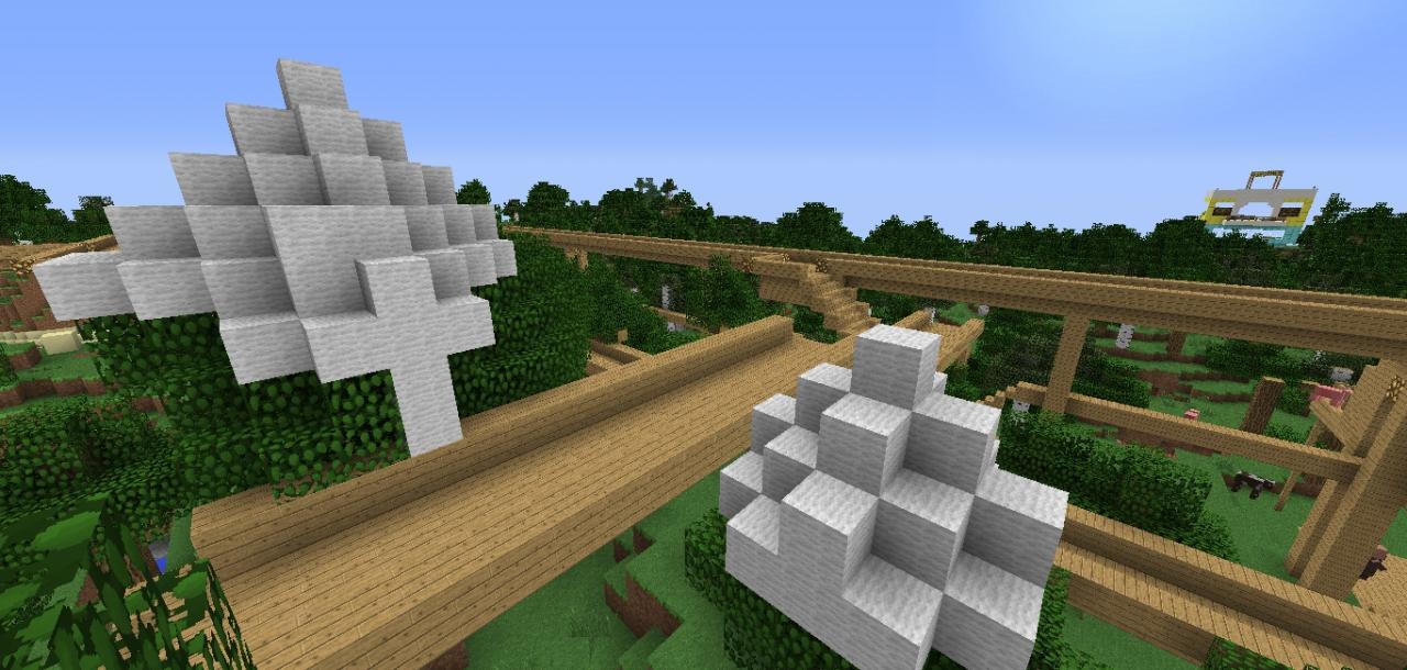 The Amazing Wooden Tree Fort Minecraft Map