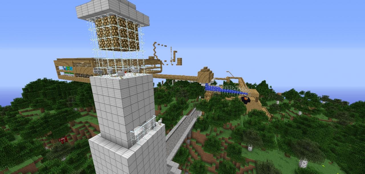 The Amazing Wooden Tree Fort Minecraft Map