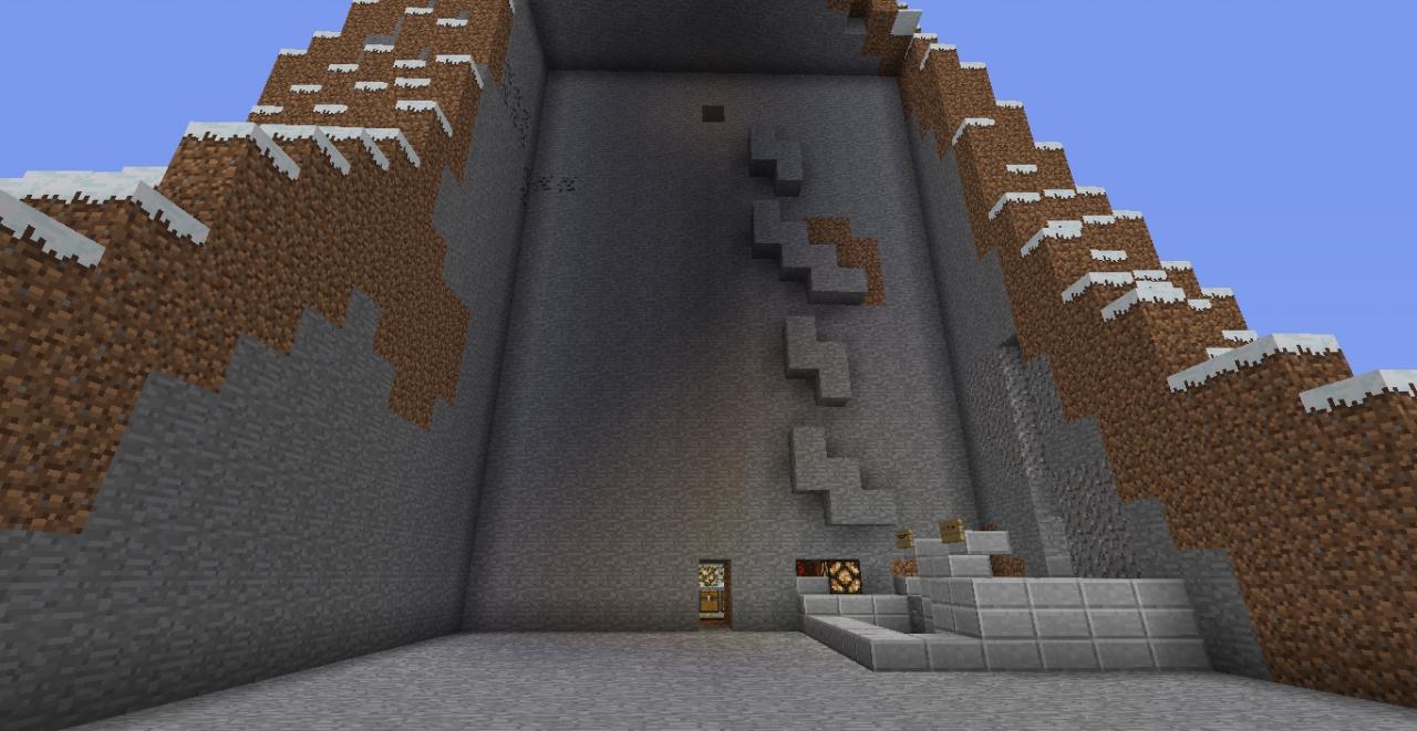 Waterfall Hidden Chest Room Minecraft Map