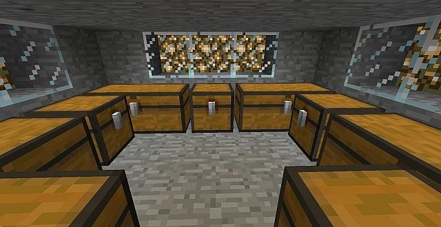 Waterfall Hidden Chest Room Minecraft Map