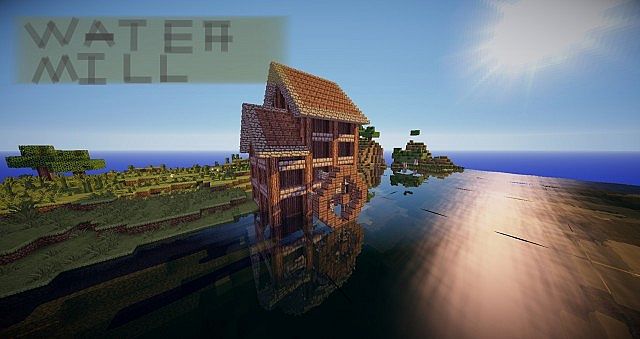 Medieval let's build ep 2 watermill Minecraft Map