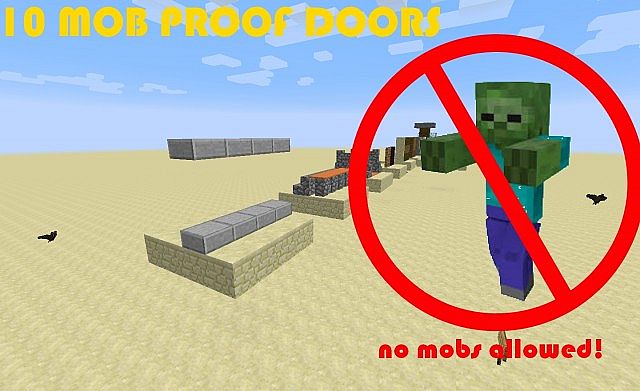10 Mob Proof Minecraft Doors [Tips N' Tracks Series] Doors by ...