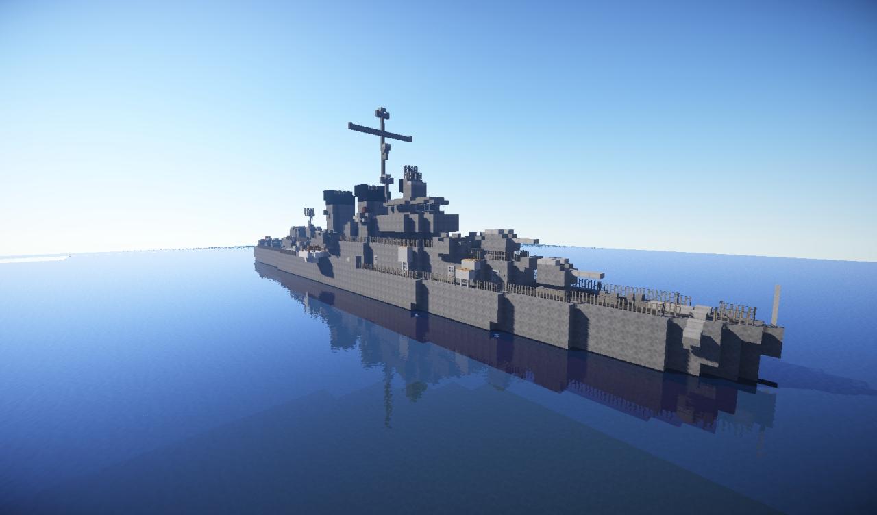 USS Kidd DD-661 || 1:1 Scale Minecraft Map