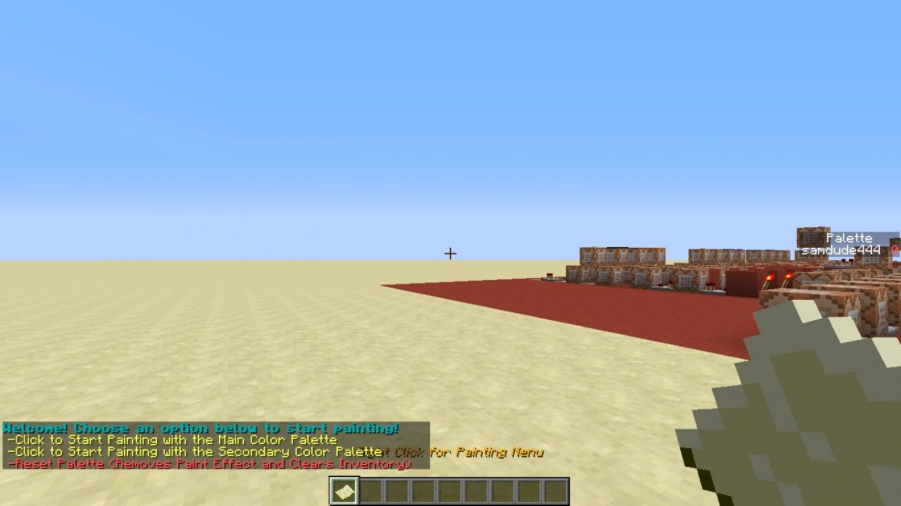 Inventory Paint Program- Paints appears where you walk! [1.8] Minecraft Map