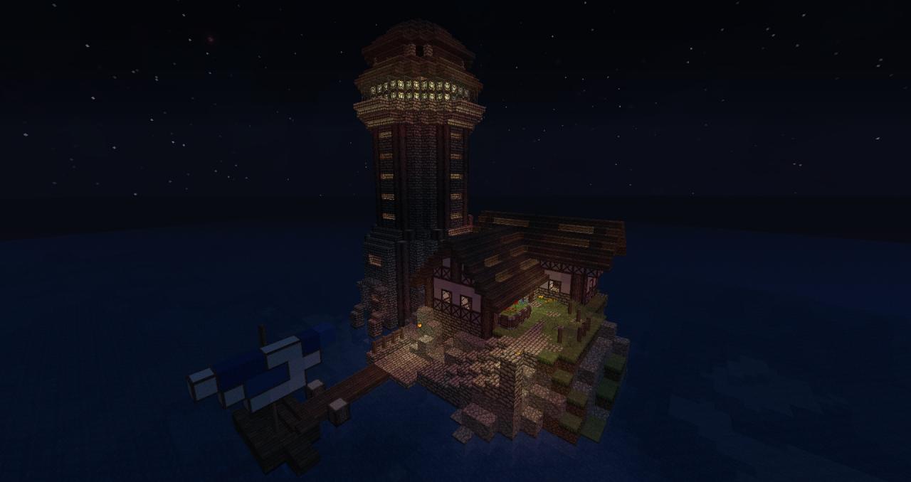 WORKING Medieval Lighthouse Island Minecraft Map