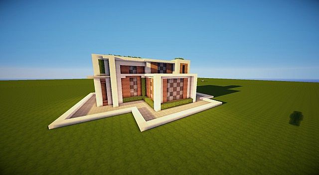 Modern House with Sports Car Minecraft Map