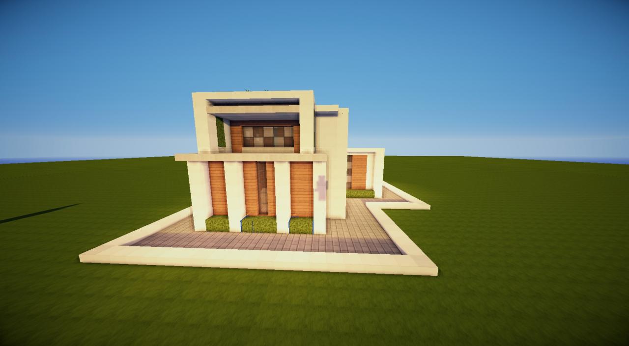 Modern House with Sports Car Minecraft Map