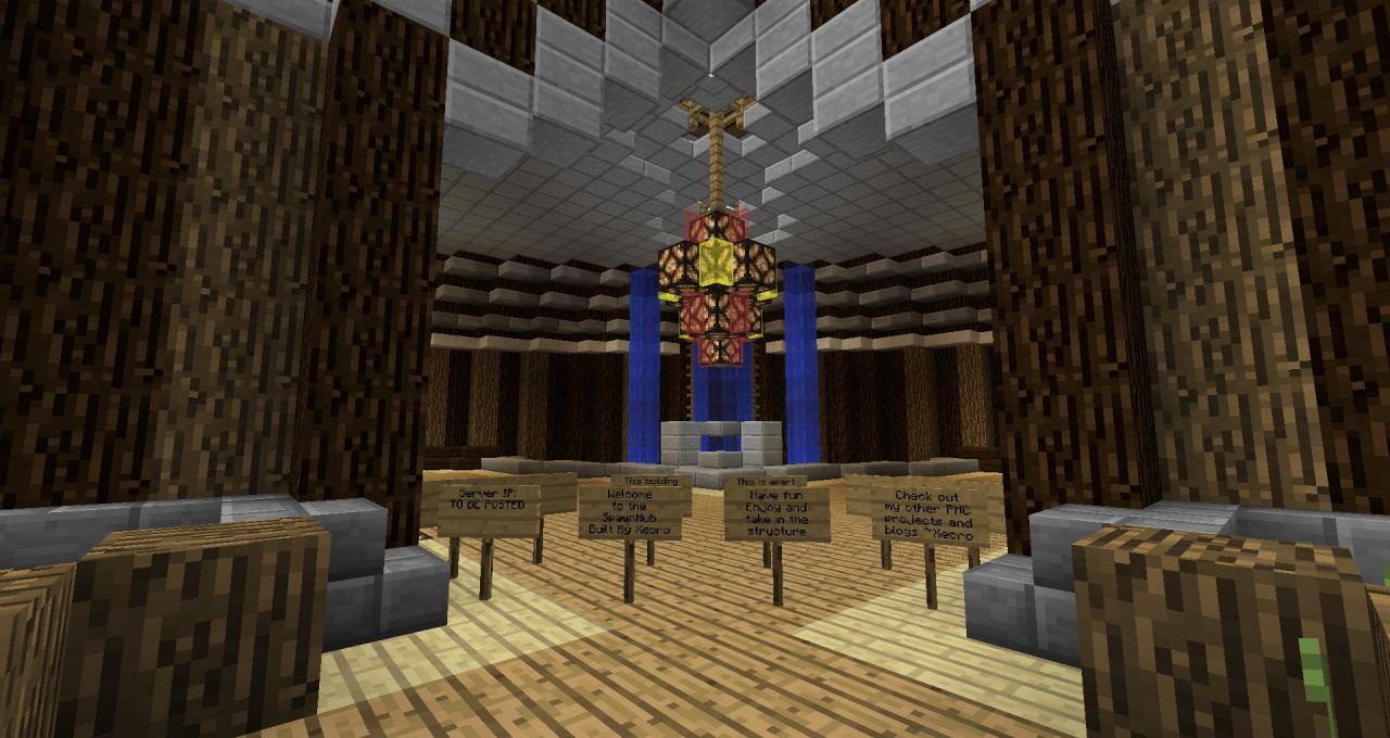 Spawn Hub [58x63] [Free Download] [Version 2] [New] Minecraft Map
