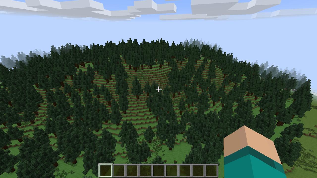 Pine Island custom map with Worldpainter Minecraft Map