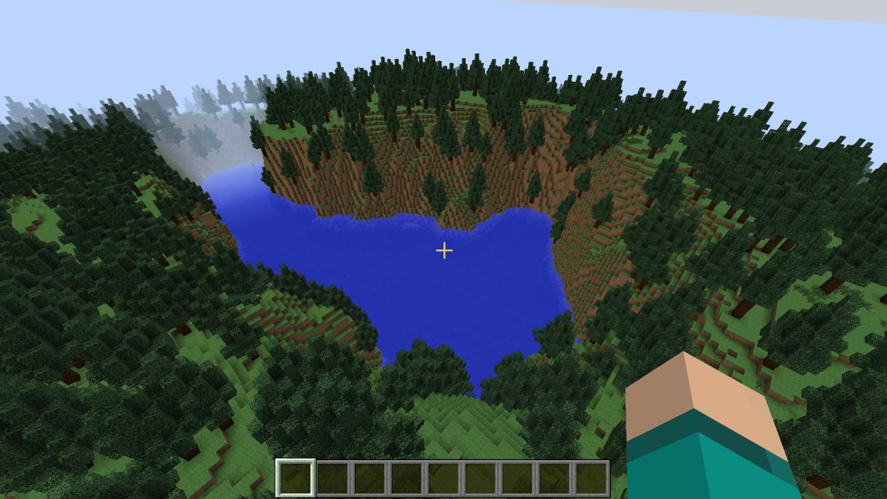 Pine Island custom map with Worldpainter Minecraft Map