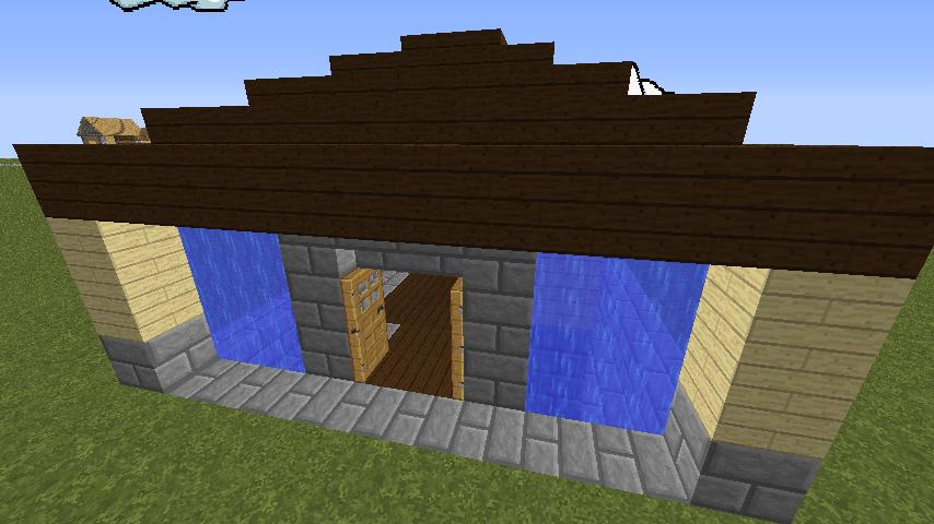 House with water wallz Minecraft Map