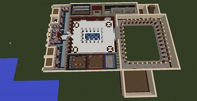 Large, Decorated Roman Domus Minecraft Map