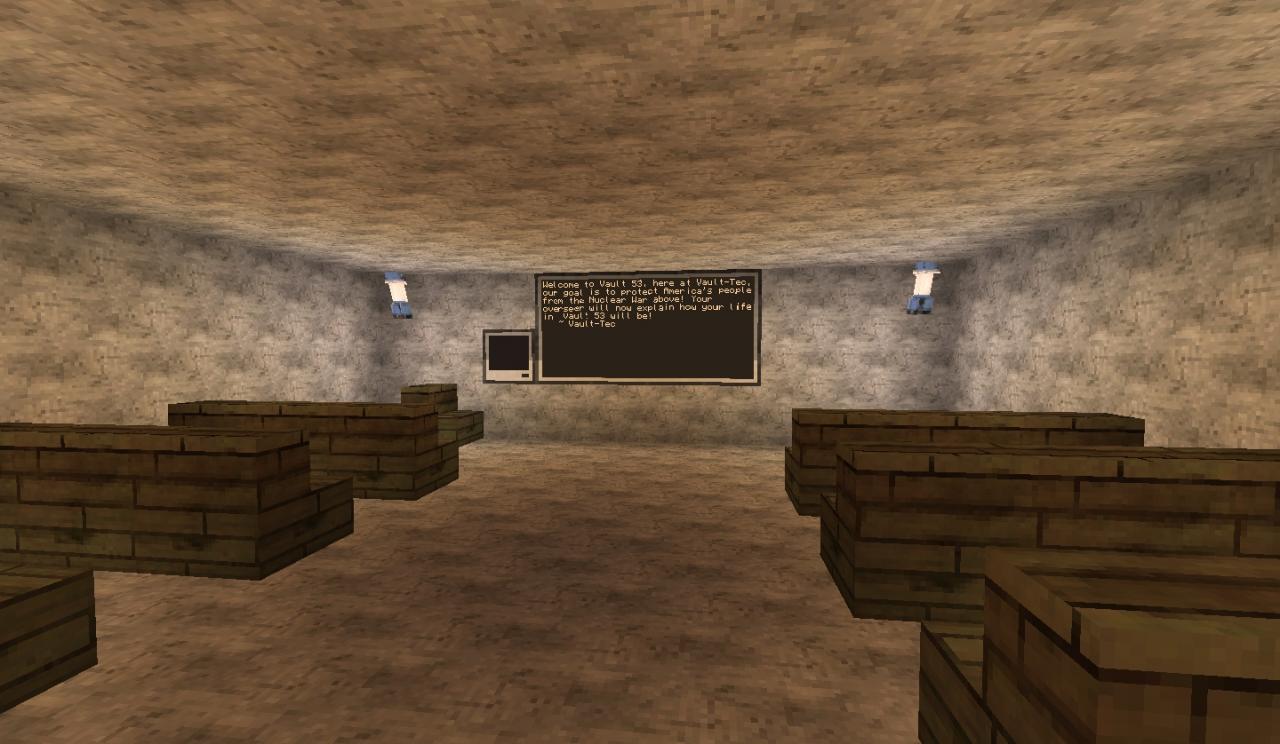 Vault-Tec Vault 53! Inspired by "Fallout". [Technic Pack} Minecraft Map