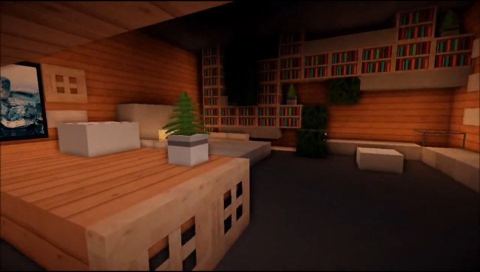 Underground Modern Mountain House Minecraft Map