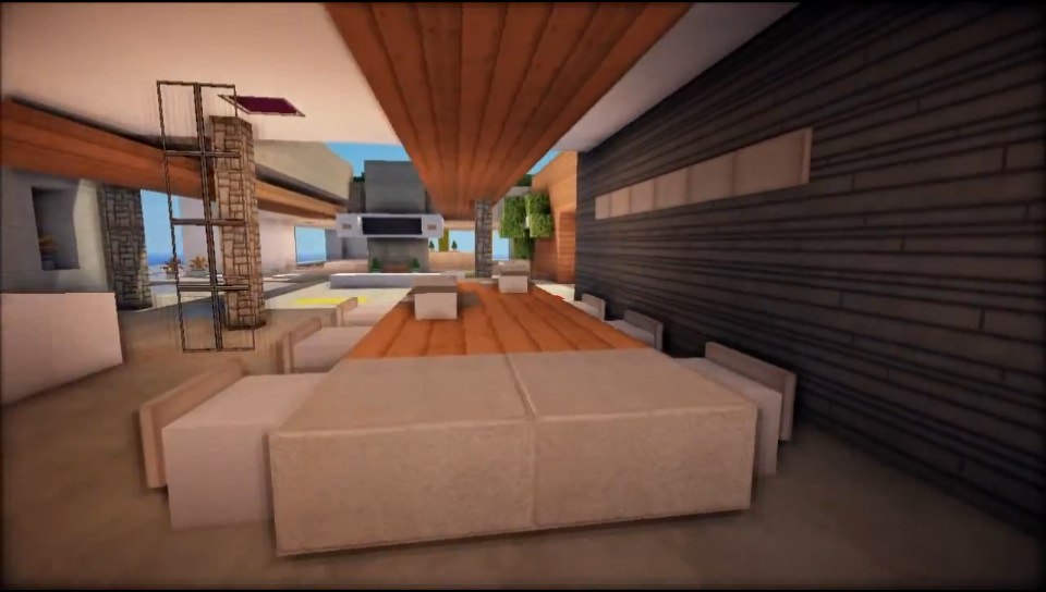 Underground Modern Mountain House Minecraft Map