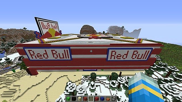 Hockey NHL Arena Red Bull Minecraft Map