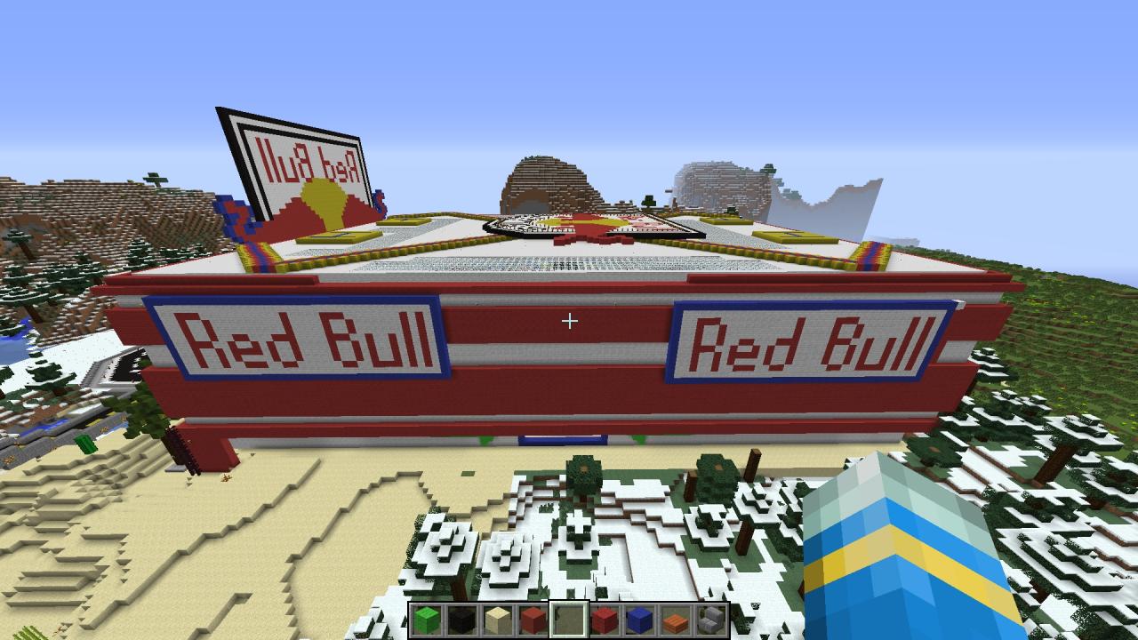 Hockey NHL Arena Red Bull Minecraft Map