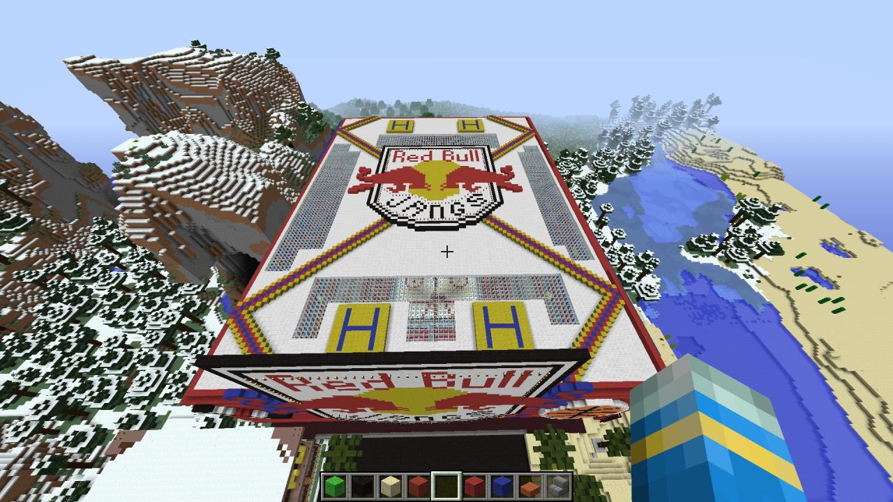 Hockey NHL Arena Red Bull Minecraft Map