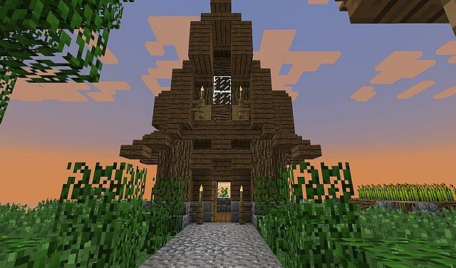 Floating Nordic House Minecraft Map