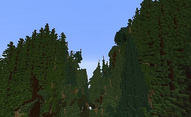 Island with custom designed trees and landscape Minecraft Map