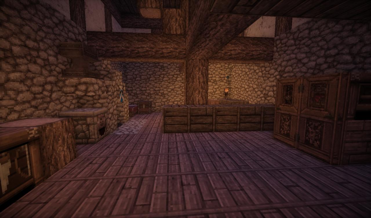 Gothic 2 Medieval Carpenter and Bowmaker Store Minecraft Map