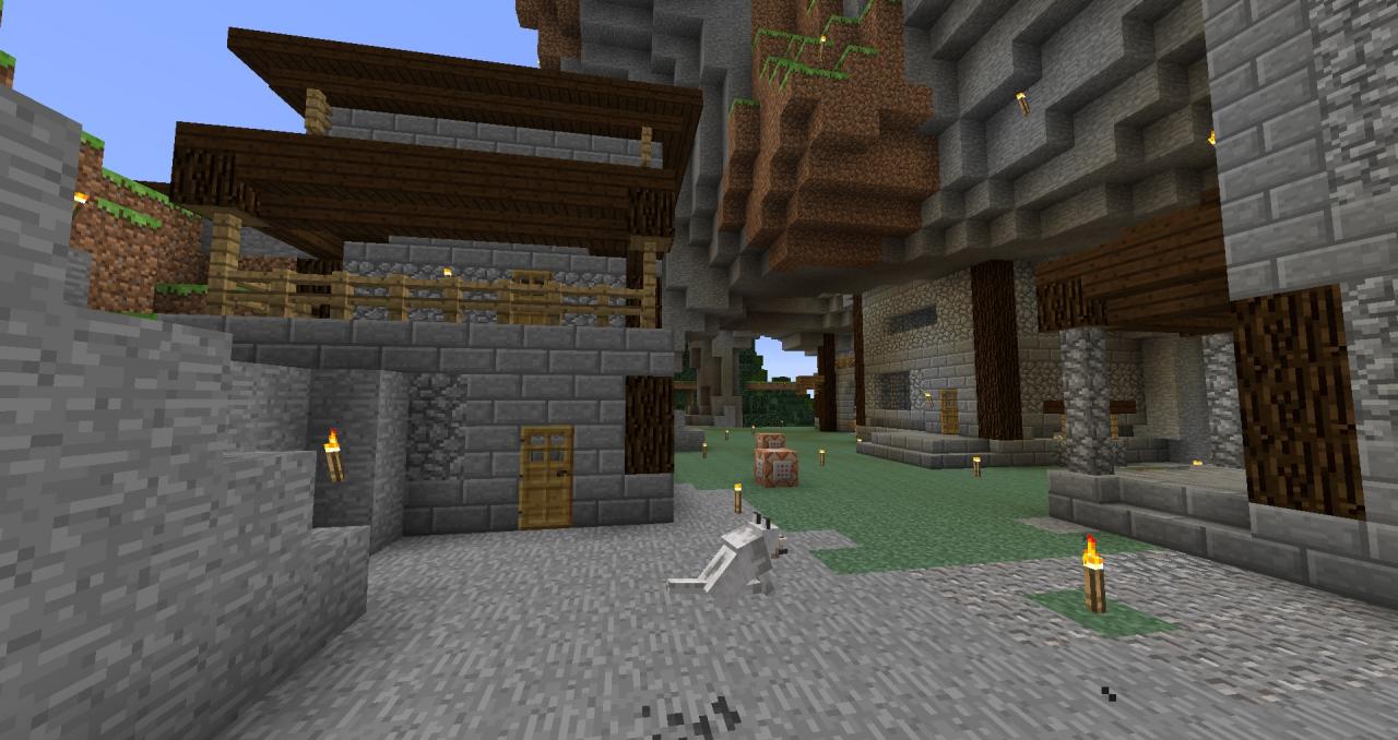 Newstone - Survival Mining Village WIP Minecraft Map