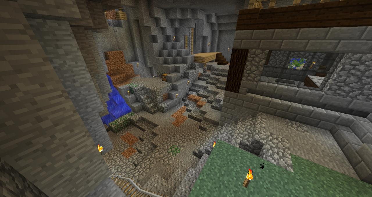 Newstone - Survival Mining Village WIP Minecraft Map