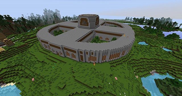 Survival Server Spawn Building Minecraft Map