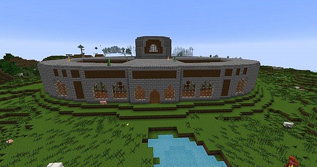 Survival Server Spawn Building Minecraft Map