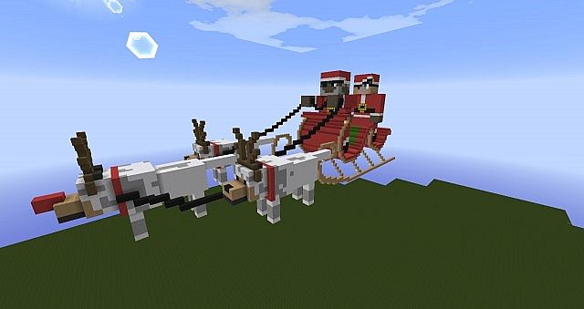 Christmas Reindeer Sleigh |Download| Minecraft Map