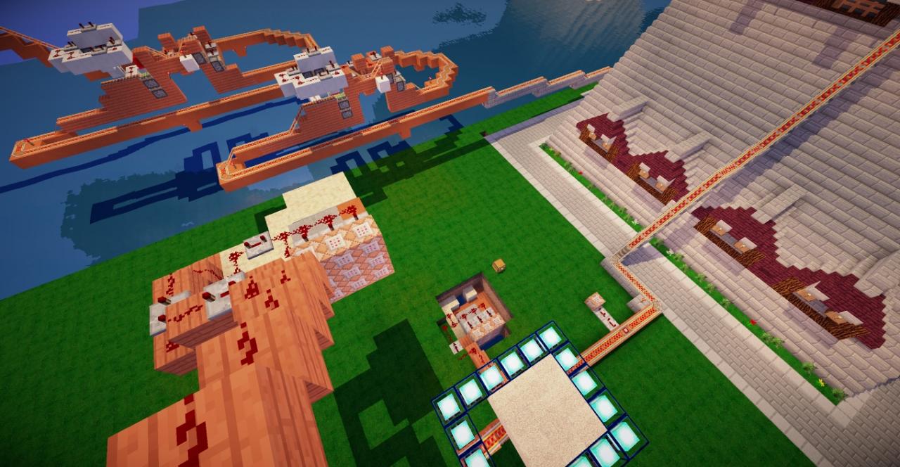 redstone mountain coaster [new track added] Minecraft Map