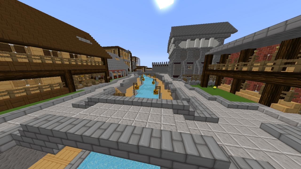 Khattanov Ostrov; City with Custom terrain (Downloadable) Minecraft Map