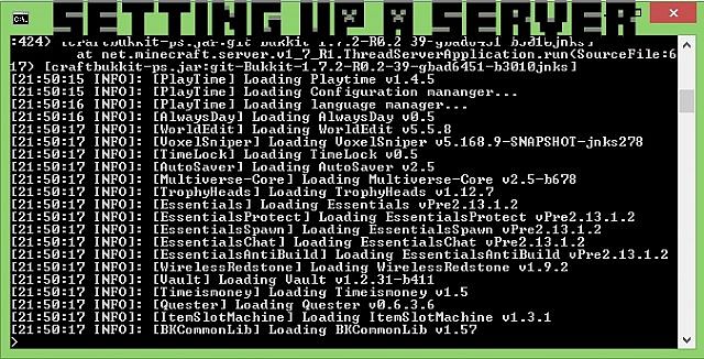 Setting up a bukkit server