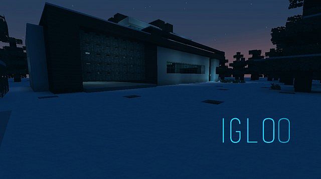 Igloo - A Winter Themed Modern House Minecraft Map