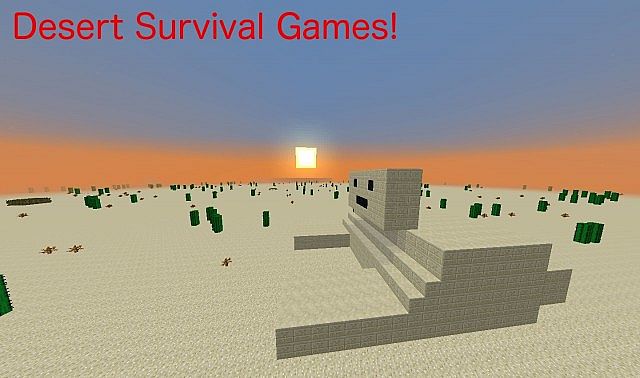 Desert Survival games Minecraft Map