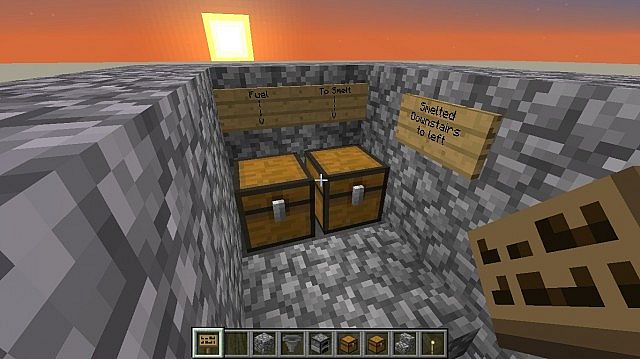 Compact Automatic Furnace Minecraft Map