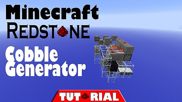 AFK Redstone Cobble Generator Minecraft Project