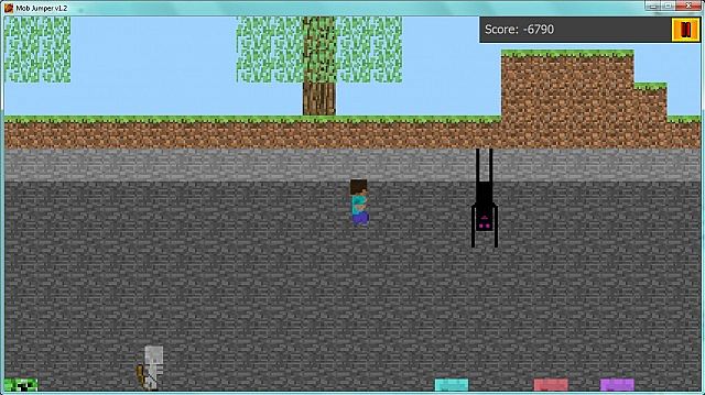 Mob Jumper v1.23 | NEW 2D JAVA GAME! Minecraft Mod