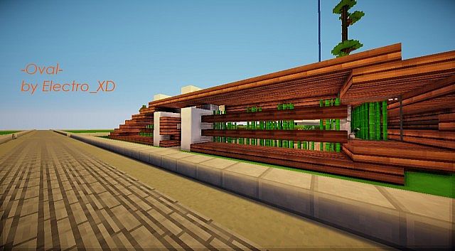 -Oval- A Minimalist Modern House By Electro Minecraft Map