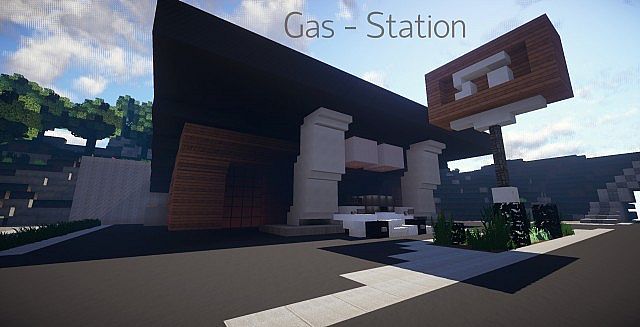 Modern Gas - Station Minecraft Map