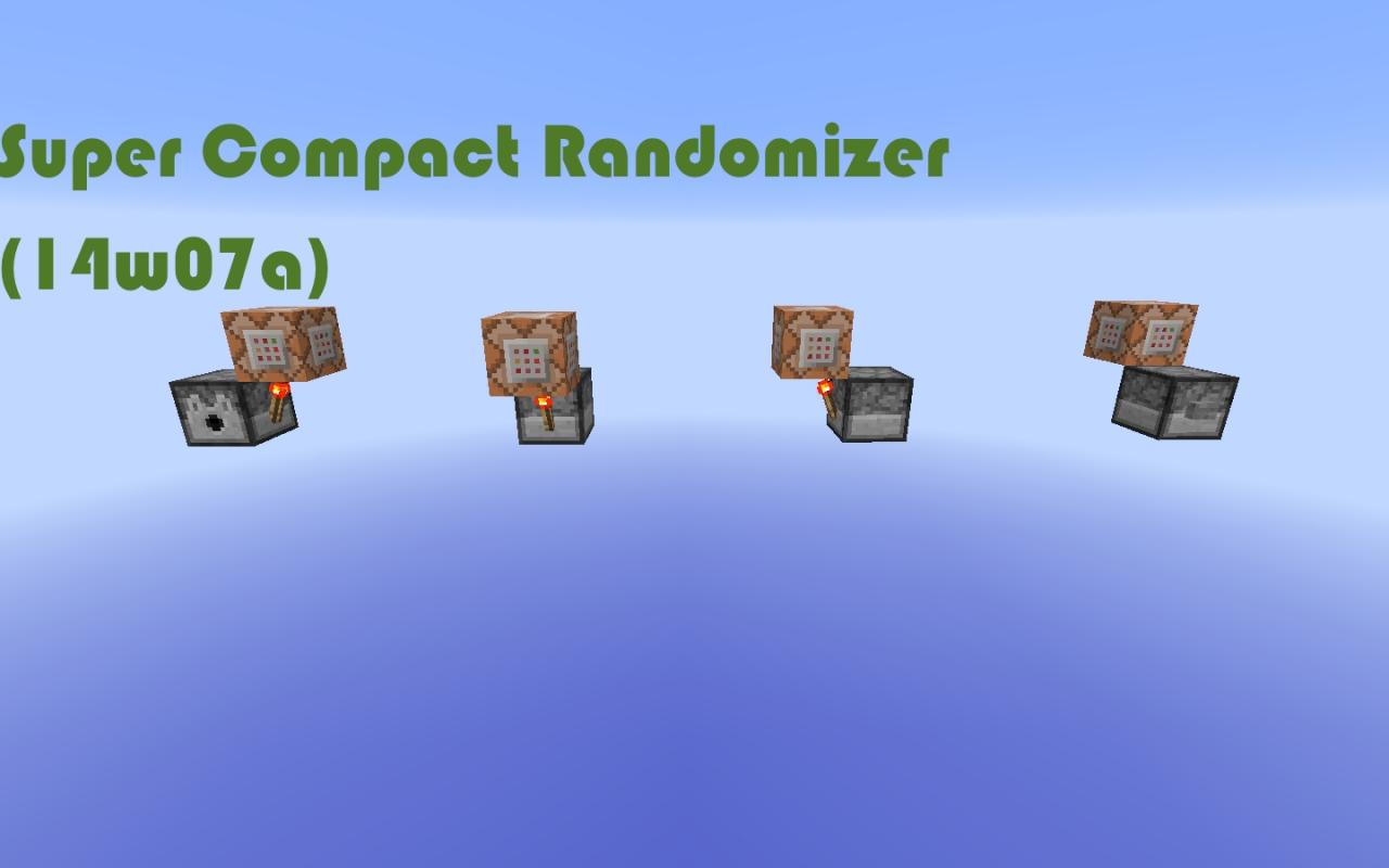 Super Compact Randomizer (14w07a) Minecraft Map