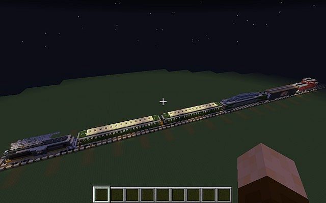 Rail Road 5 car TRAIN Minecraft Map