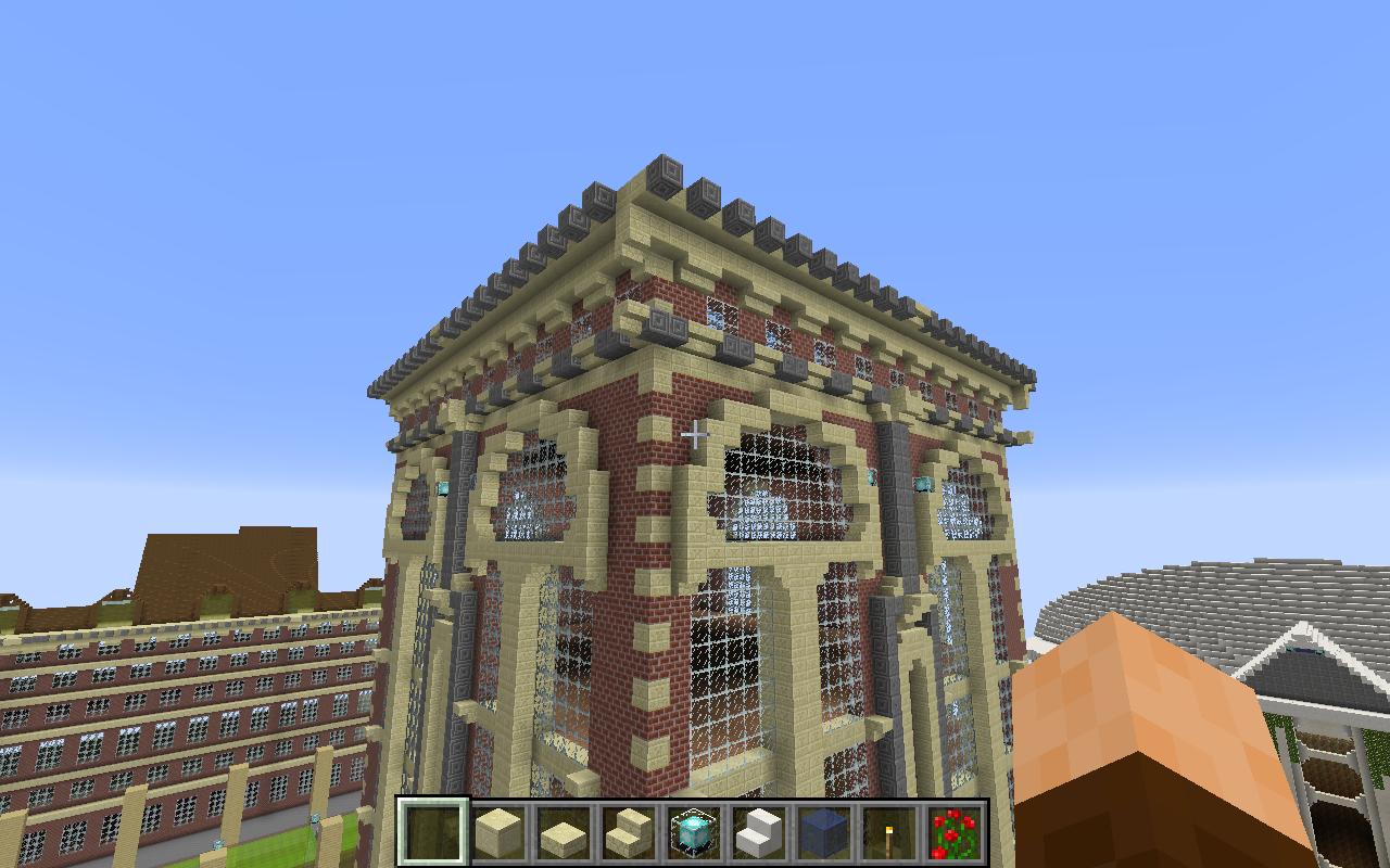 Old brick building Minecraft Map