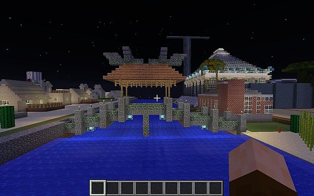 Small asian bridge Minecraft Map